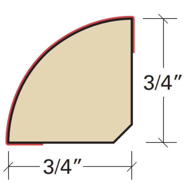 Quarter Round 94-INCH COREtec San Marino Elm VV491 04040 | OnFlooring