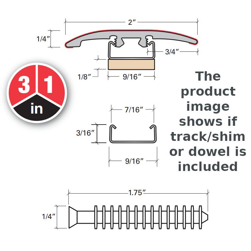 Slim Trim 94-INCH COREtec San Marino Elm VV491 04040 | OnFlooring