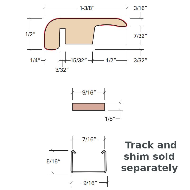 End Cap 94-inch Lifeproof Shallowford Oak 1010305859 | OnFlooring